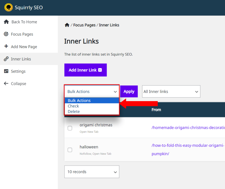Inner Links - Squirrly SEO (Newton)